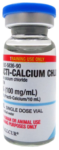 Anatomy Lab Practi-Calcium Chloride 10% (1000 mg/10 mL) 10 mL Vial ...