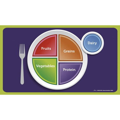 Nasco Healthcare MyPlate Cling Place Mats - 19 in. x 11 in. - Set of 5 ...