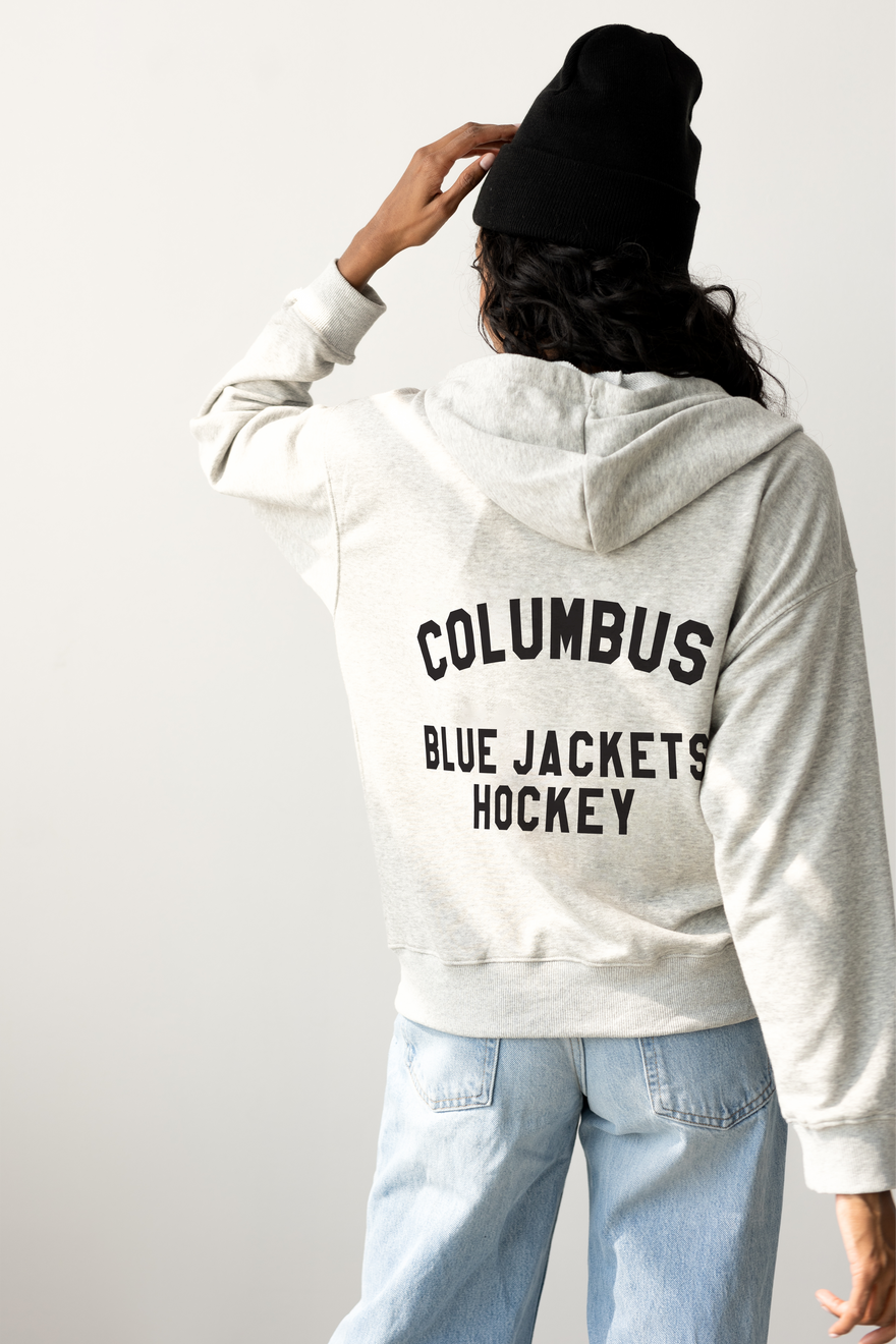 Line Change Ladies Oatmeal City Zip Up - Columbus Sportservice LLC