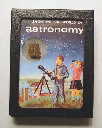 Vintage Astronomy Meteorite Display