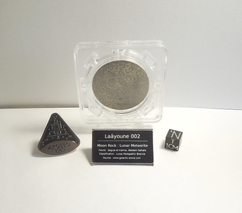 Moon Coin, Exclusive Lunar Meteorite Collector Set, Revolving Stand ...