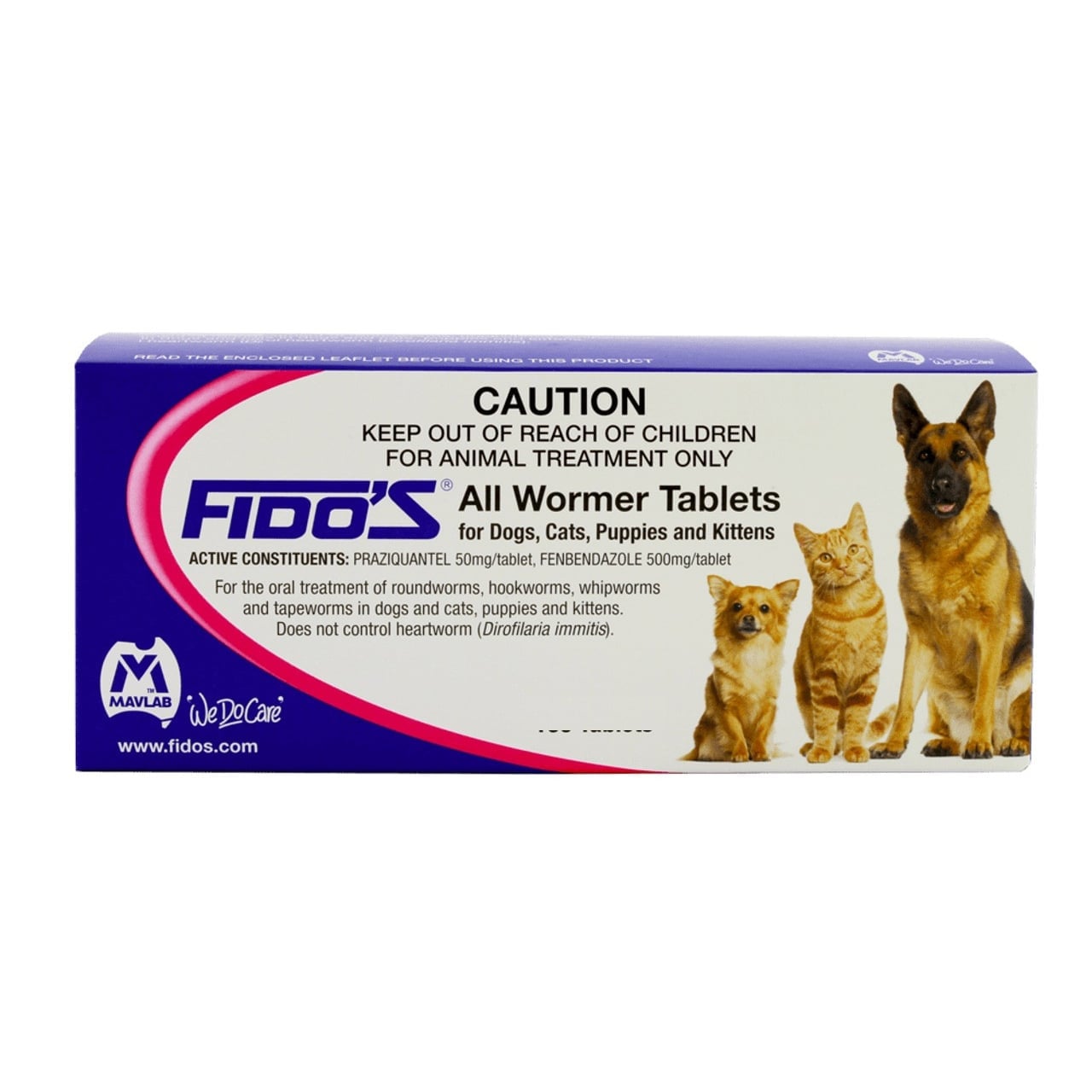 Fido's All Wormer Tablets - 96 Tablets - Pacific Pet Supplies