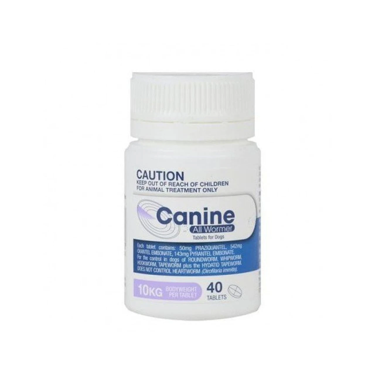 Canine All Wormer Tablets for Dogs 10kg - 40 Tablets | Pacific Pet ...