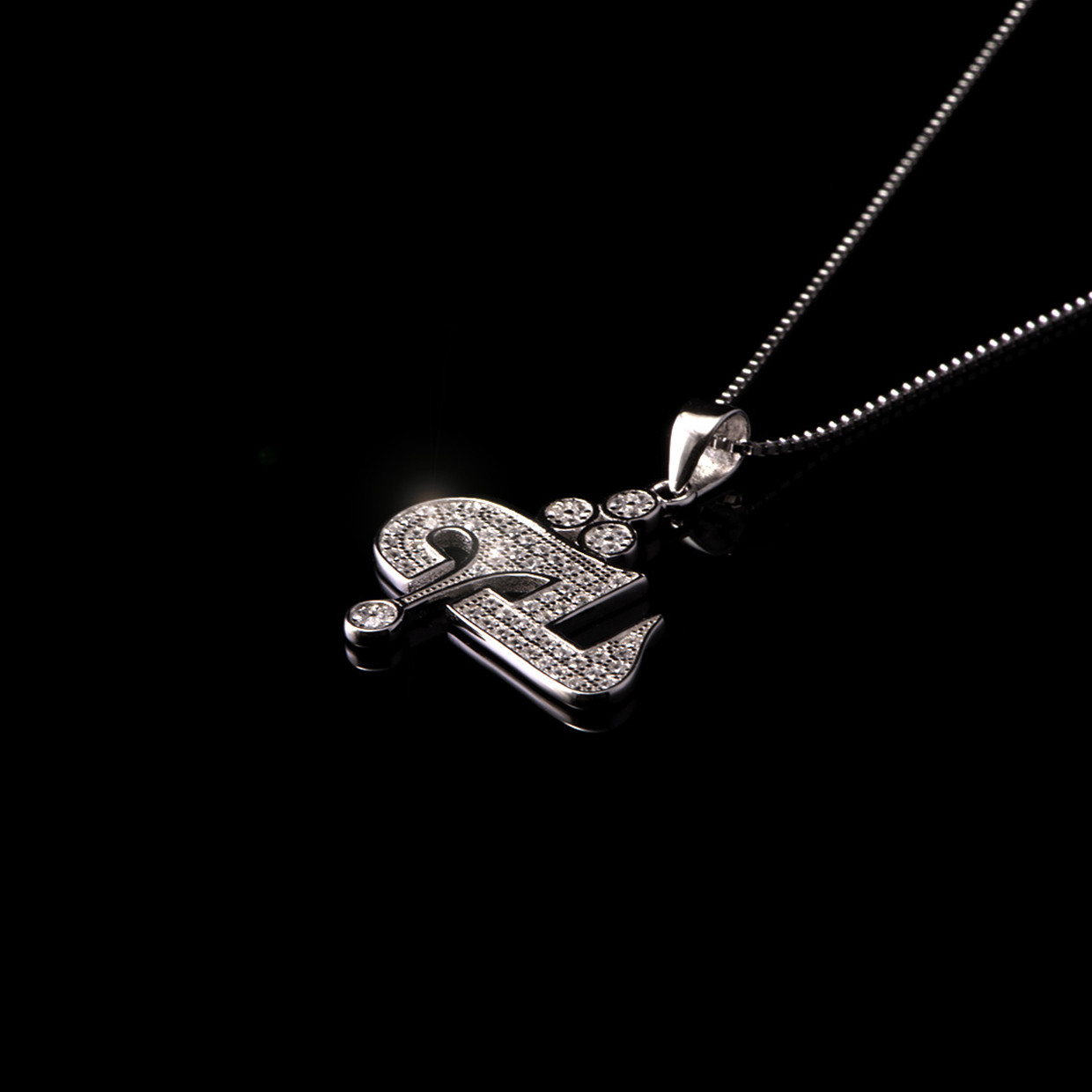 YH (ܞ) Pendant [Sterling Silver] - Out of Stock - Assyrian Gifts