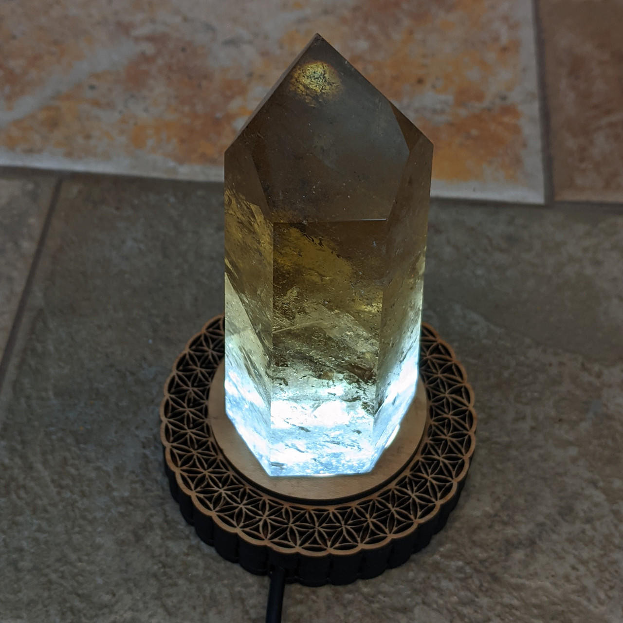 Flower of Life Vortex LED Table Light - LaserTrees