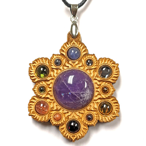 Rainbow Flame Talisman for Balancing all Chakras - LaserTrees