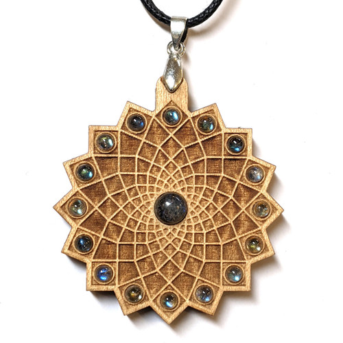 Square Flower Talisman for Magic, Protection and Self Mastery - LaserTrees