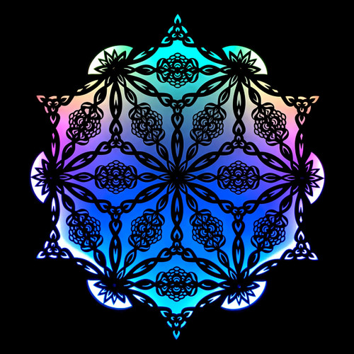 Astral Bloom LED Wall Art - LaserTrees