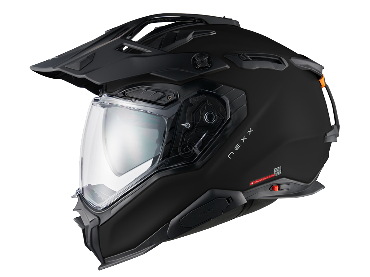 Nexx X.WED3 Matte Black Adventure Motorcycle Helmet: MOTO-D Racing