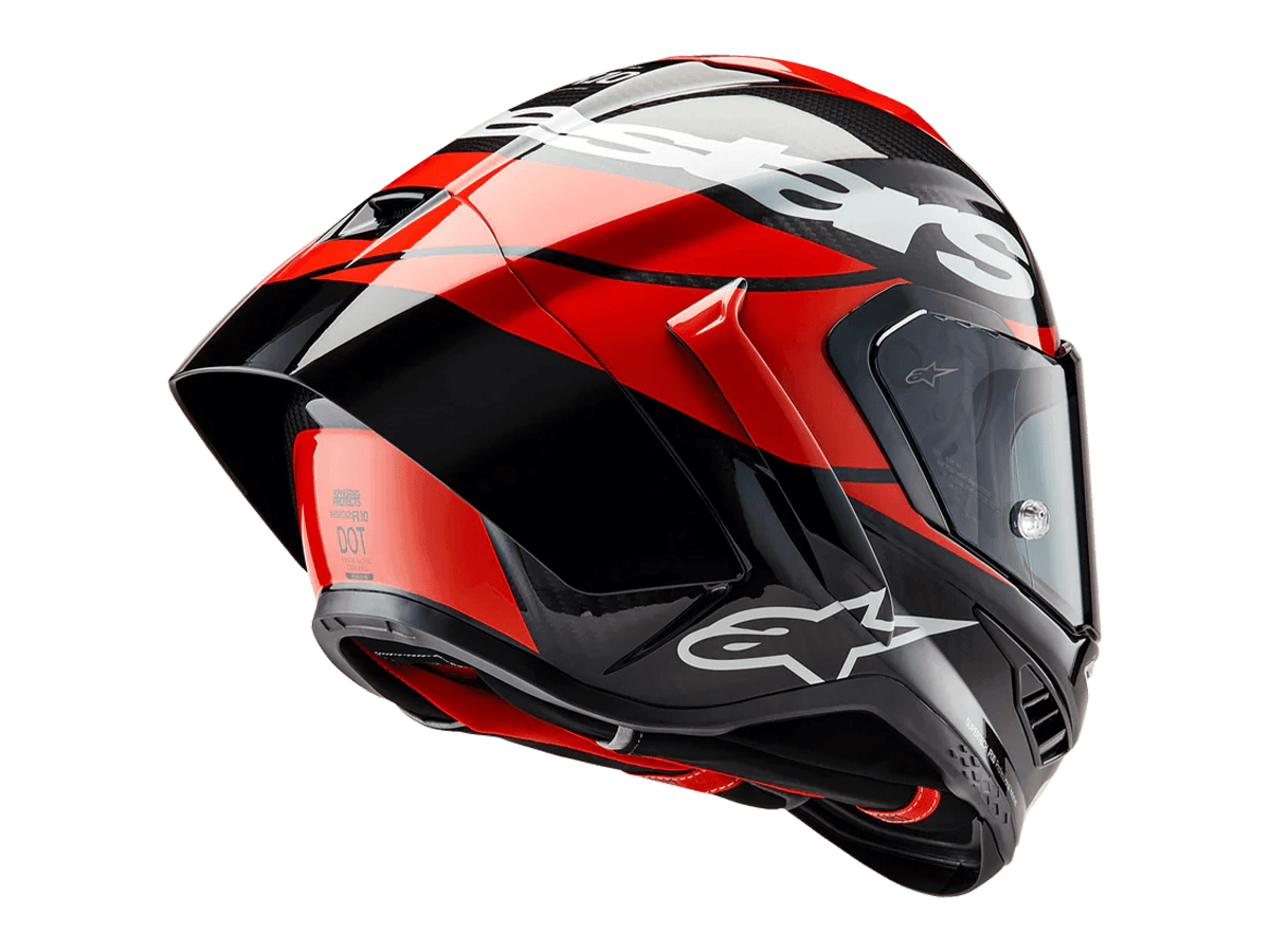 Alpinestars Supertech R10 Element Helmet Carbon / Red / White: MOTO-D ...