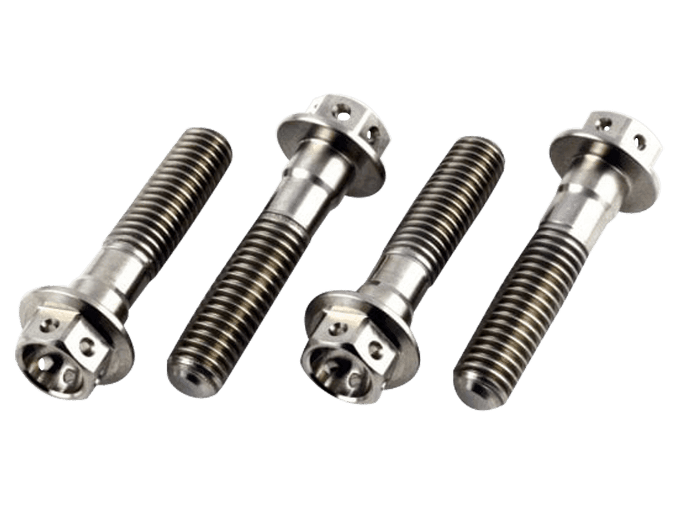 Titanium Race Drilled Hex Front Axle Motorcycle Pinch Bolts M8x40 ...