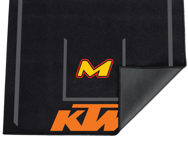 KTM Motorcycle Mat | Motorcycle Garage Floor Mat: MOTO-D Racing
