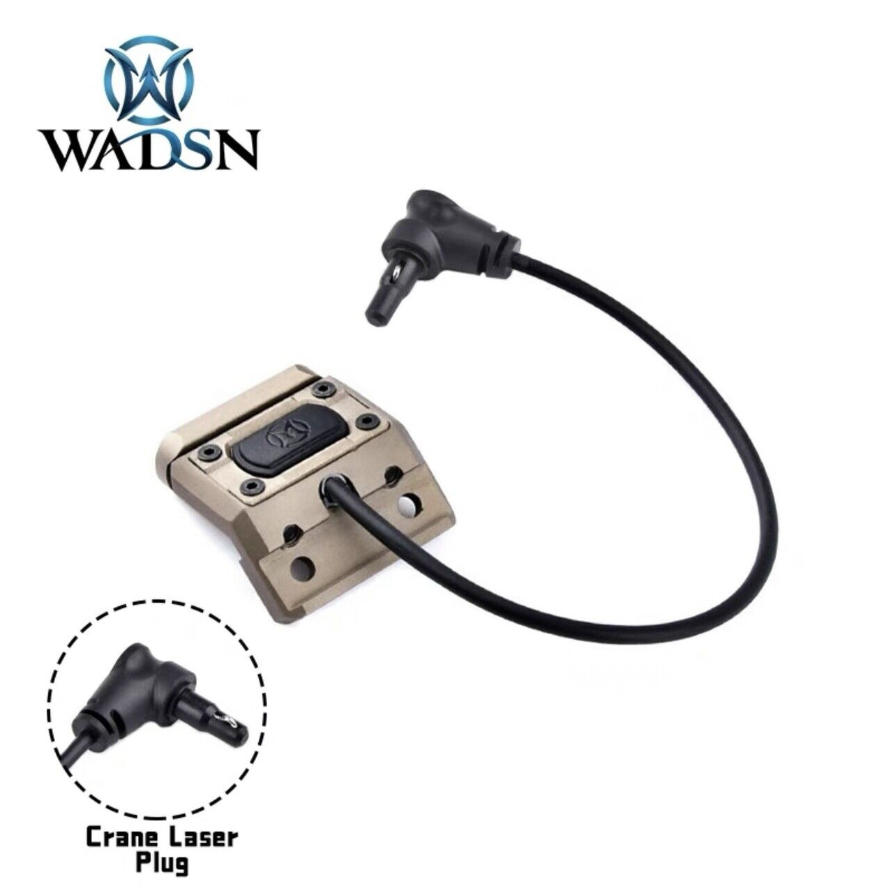 WADSN Offset Rail Mount ModButton Crane Plug Tan