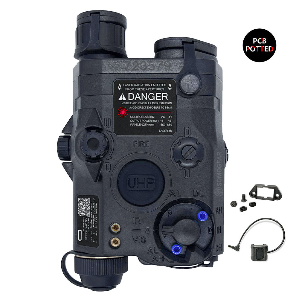SomoGear PEQ-15 Airsoft Aiming Laser IR Laser Flashlight Tan/Black