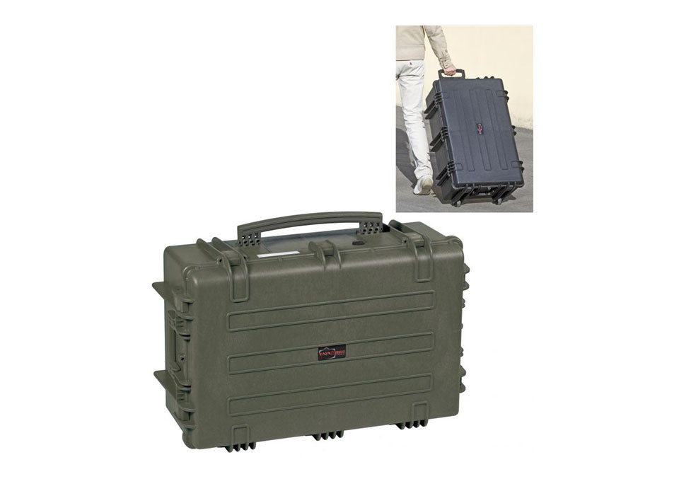 7630 G Waterproof Case, Military Green With Pre-Cubed Foam
