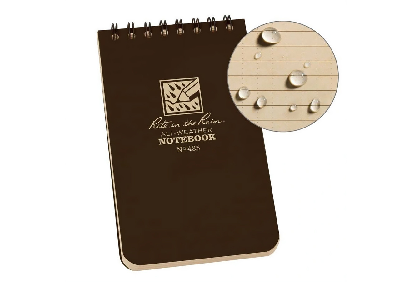 Top Spiral 3 X 5 Notebook, Brown
