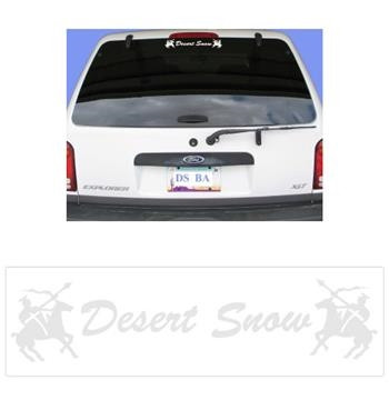 Desert Snow Window Decal / Sticker