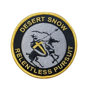 4" Embroidered Desert Snow Patch