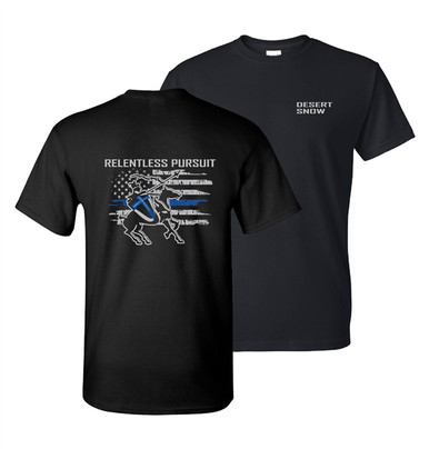 Flag w/ Thin Blue Line & Knight Logo