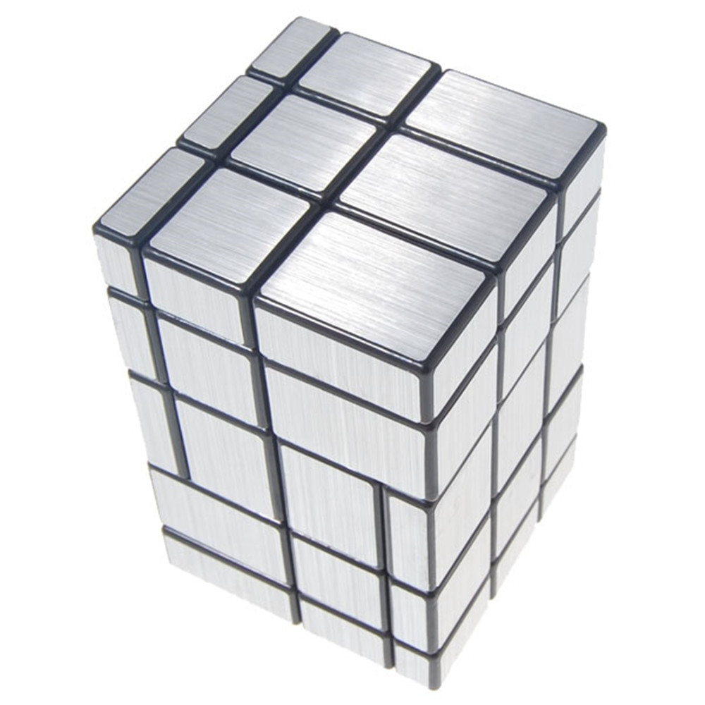 2017 New 3x3x5 Conjoined Mirror Magic Cube Black Silver Educational Toy ...