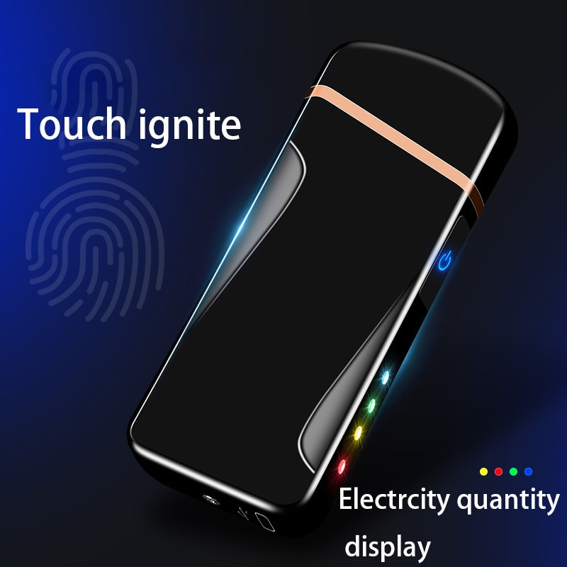 Double Arc Lighter USB For Cigarette Smoking Electronic Plasma Lighter ...