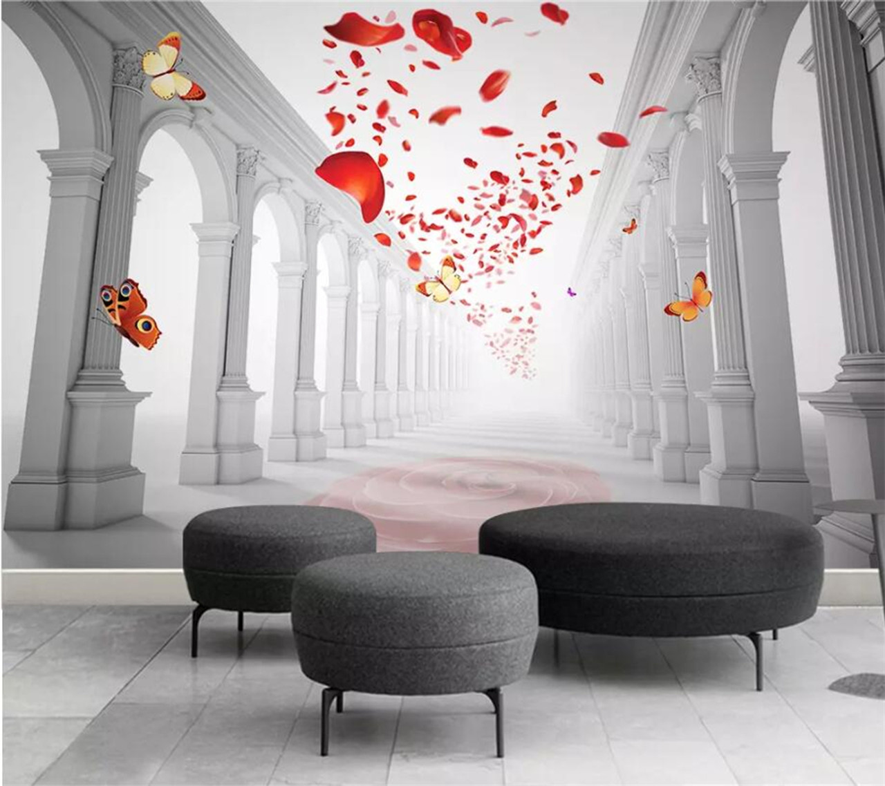 Beibehang Custom Wallpaper 3d Photo Murals European Romantic Wedding