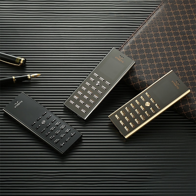 Luxury metal body dual sim key cell phone cectdigi V01 Small mini card ...