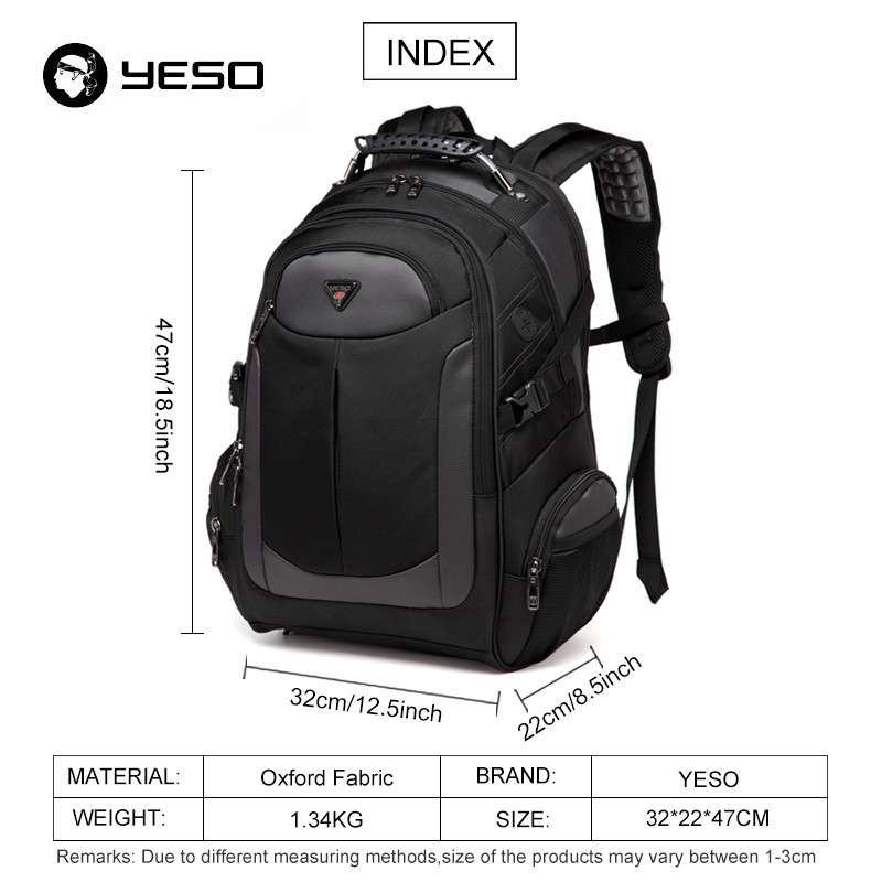 YESO Brand Laptop Backpack Men's Travel Bags 2018 Multifunction ...