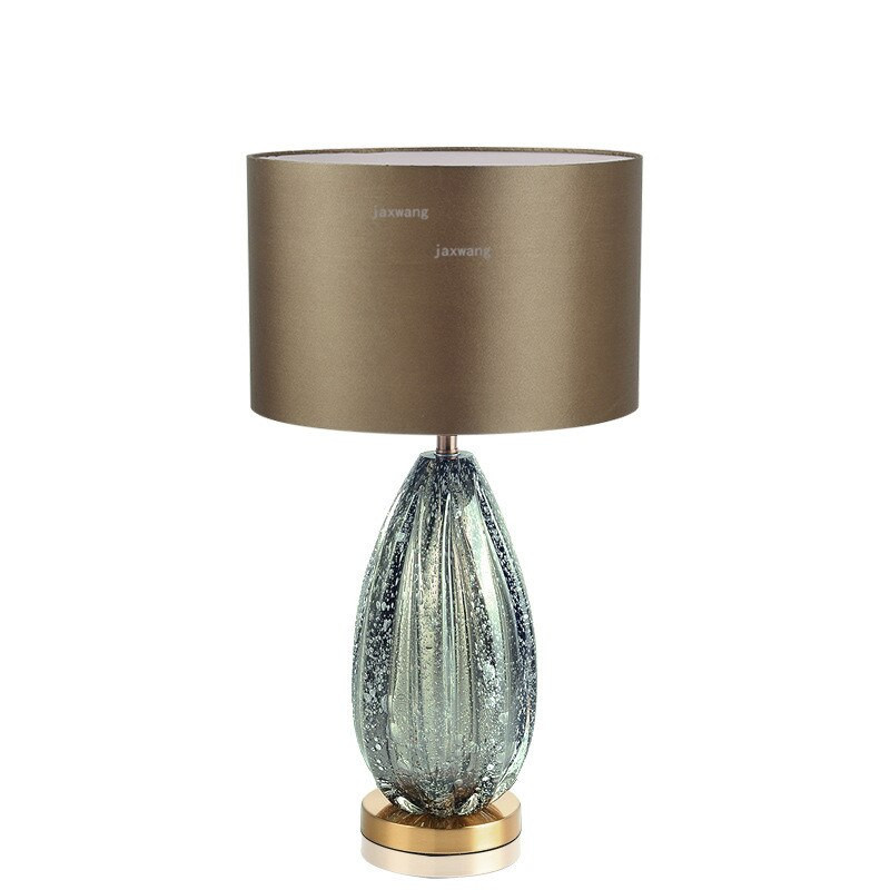 Modern Home Deco Dark Green Glass Table Lamps For The Bedroom Table ...