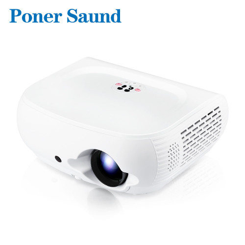 Poner Saund W1 Full HD LED Projector 3D Children Home theater Support ...