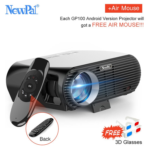Newpal Projector GP100UP LED Projector 4K Home Cinema 3500 Lumens Full ...
