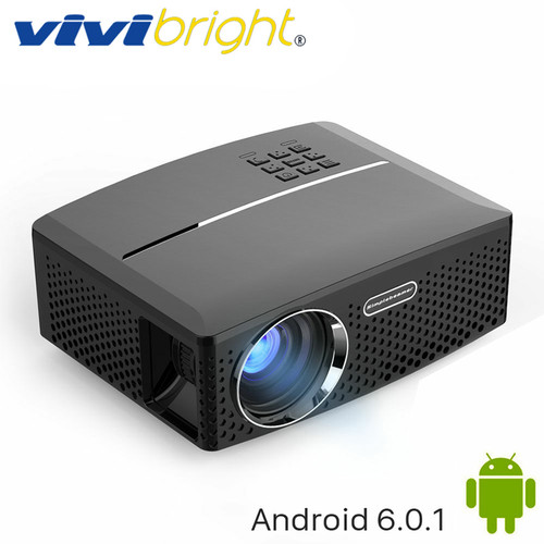 VIVIBRIGHT LED Projector GP80 / UP. 1800 Lumens. (Optional Android 6.0. ...