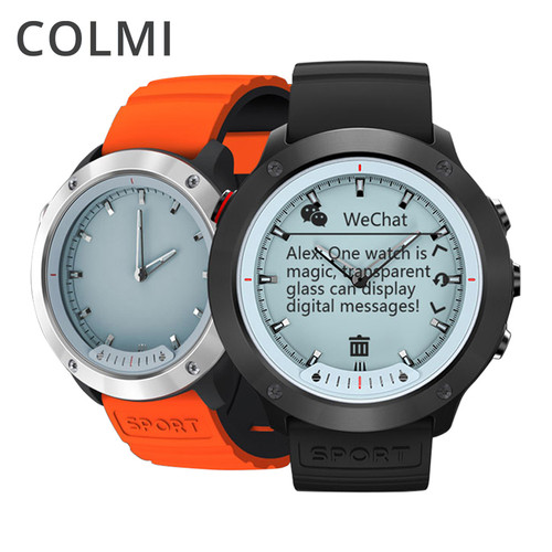 COLMI M5 Smart Watch Transparent Screen Men IP68 Waterproof Heart Rate ...