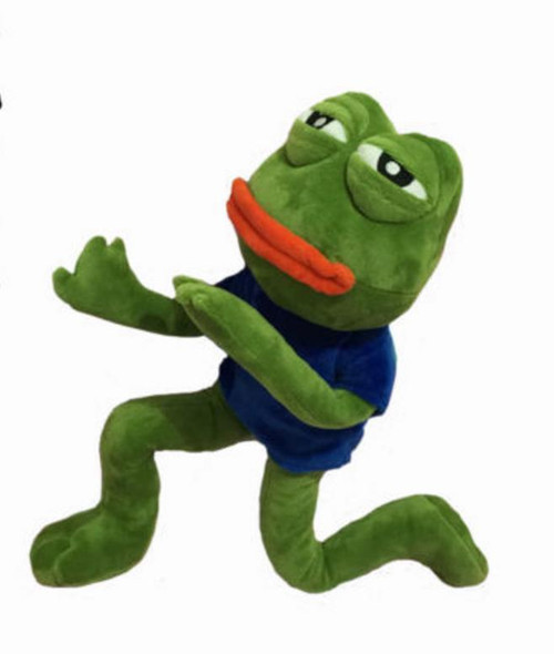 42cm Magic Expression Pepe The Frog Sad Frog Collection Plush Stuffed ...