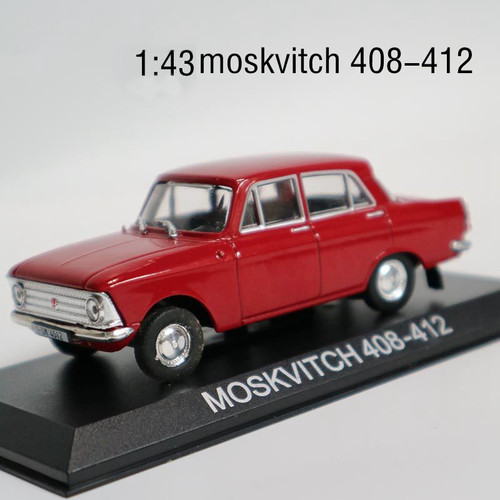 High Simulation MOSKVITCH 408-412 Cars Model Toy 1:43 Moscow Alloy ...