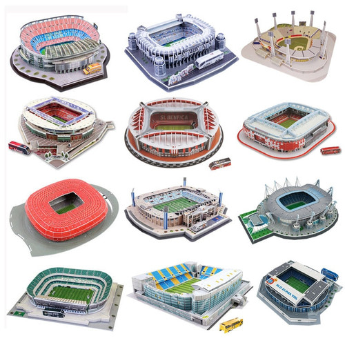 World famous Stadium 3D Paper Puzzle Football Field Assembly Model Kids ...