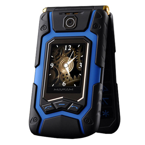 MAFAM Land Flip Phone Rover X9 Double Dual Screen Shockproof Dual SIM Long Standby FM Mobile ...