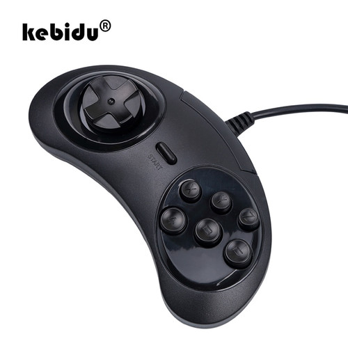 kebidu 2019 new USB Gamepad Game Controller 6 Buttons for SEGA USB ...