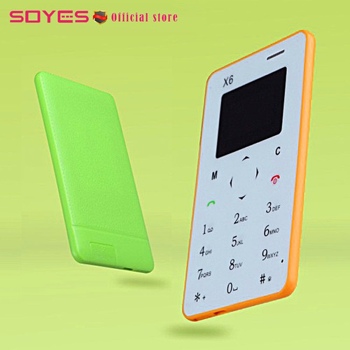 Original SOYES X6 Mini Card Phones Slim Thin Student Ultra Thin ...