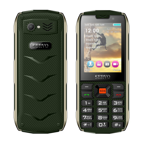 Original SERVO H8 4 Quad SIM Card 4 Standby Rugged Mobile Phone 2.8 ...
