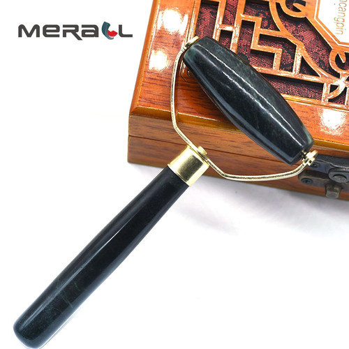 Jade Rollar Massager Natural Facial Crystal Stone Ventouse Anti ...