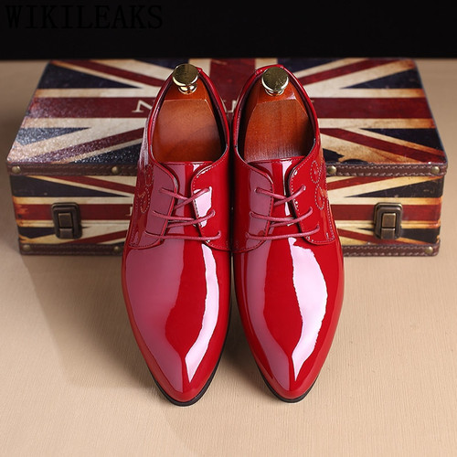 formal shoes men classic Patent leather wedding shoes men office ...