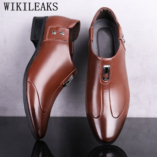 Designer Men Shoes Leather Oxford Shoes For Men Dress Shoes Zapatos De ...