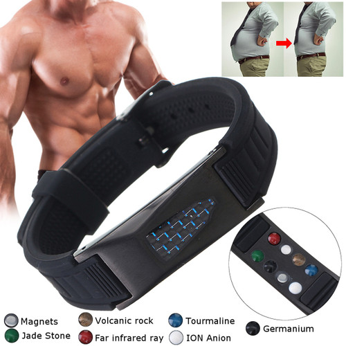 7 in 1 Titanium Magnetic Energy Armband Power Bio Bracelet Health Pain ...