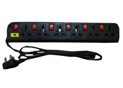 Inext 6 1black 3mtr Long Wire Extension Board Extension Cord 6amp Electric Board Power Strip