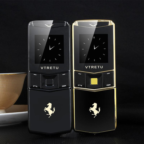 Luxury Golden Metal Body Slider Cell Phone Dual Sim Card Bluetooth ...