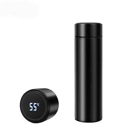 Stainless Steel Smart Cup LED Temperature Display Water Bottle 500 ml ...