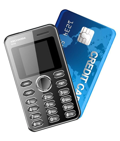 Smart Looking Credit card Size Mobile Phone (K116) by onshopdeals.com