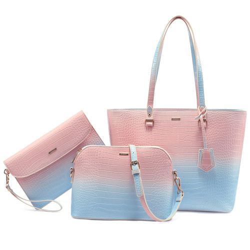 LOVEVOOK Ladies PU Leather 3 in 1 Handbags Set Women Hand Bag Sets 3 ...