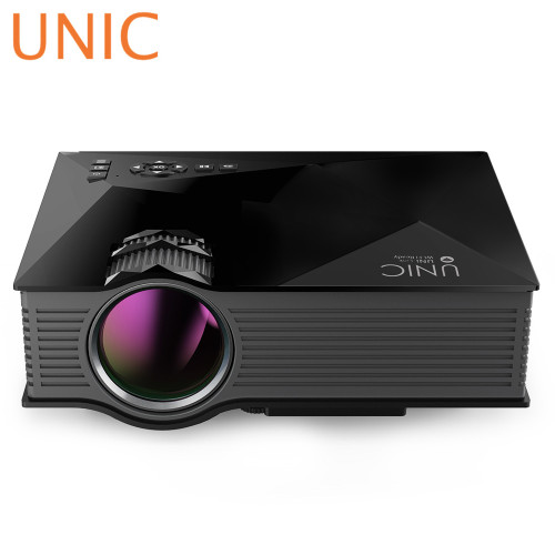 UNIC UC46+ LED LCD Projector 800 x 480 Pixels Full HD 1080P 1200 Lumens ...